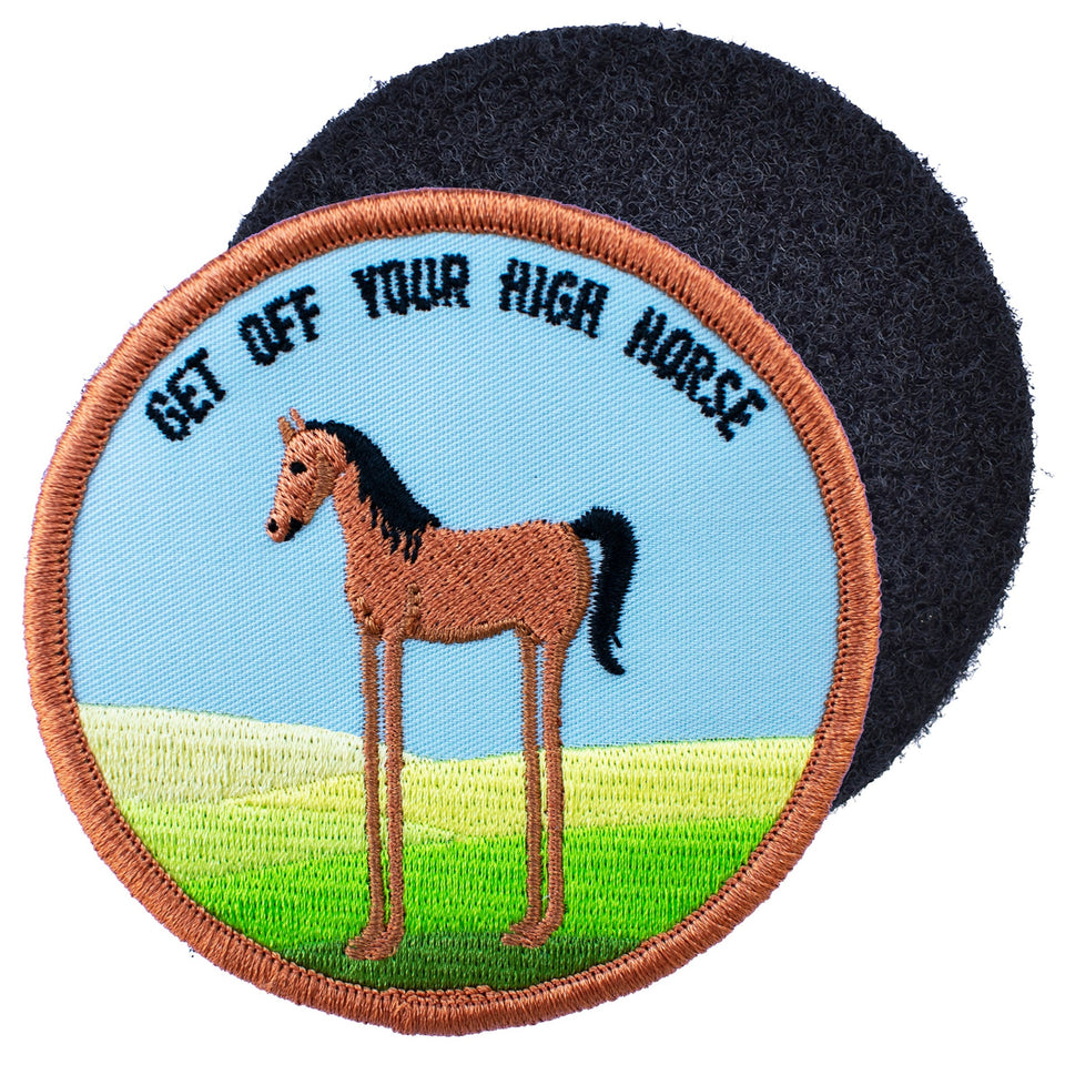 High Horse Embroidered Embroidered Patch