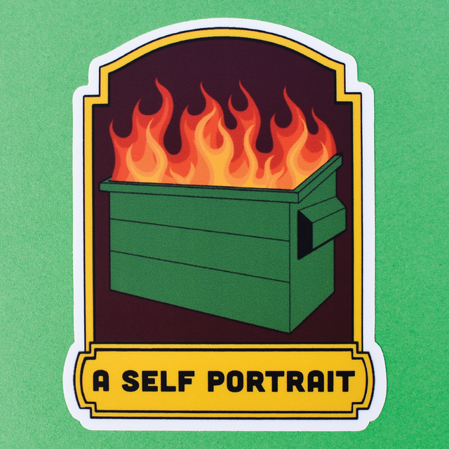 A Self Portrait Sticker